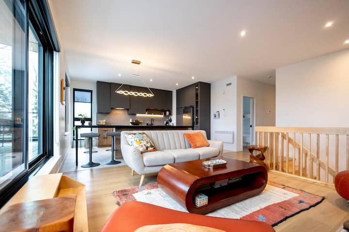 Penthouse Au Pied Du Mont Orford ! Spas & Piscine - Orford