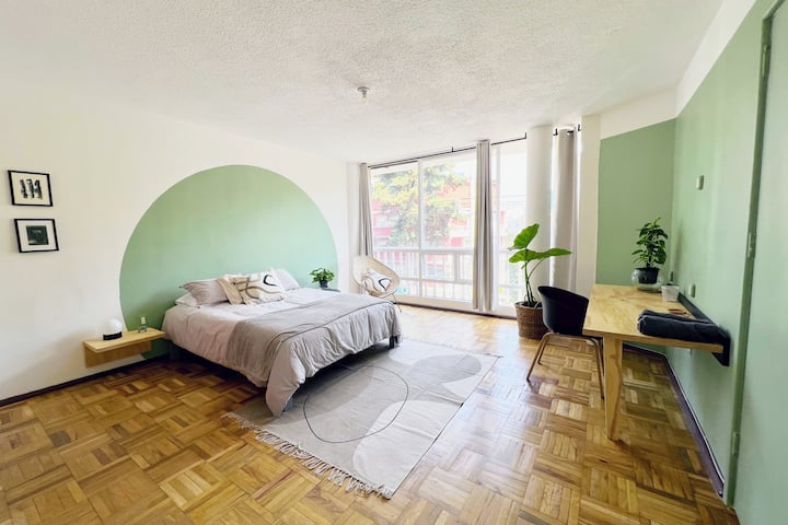 ! Hermosa Suite Trébol !  Frente Al Parque, Wtc - Mexico City