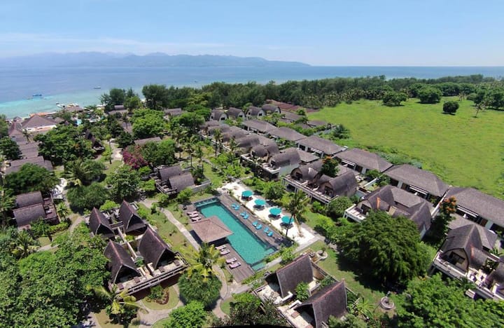 Gili 2garden Breakfast Pool Beachfront Walkharbour - Gili Islands