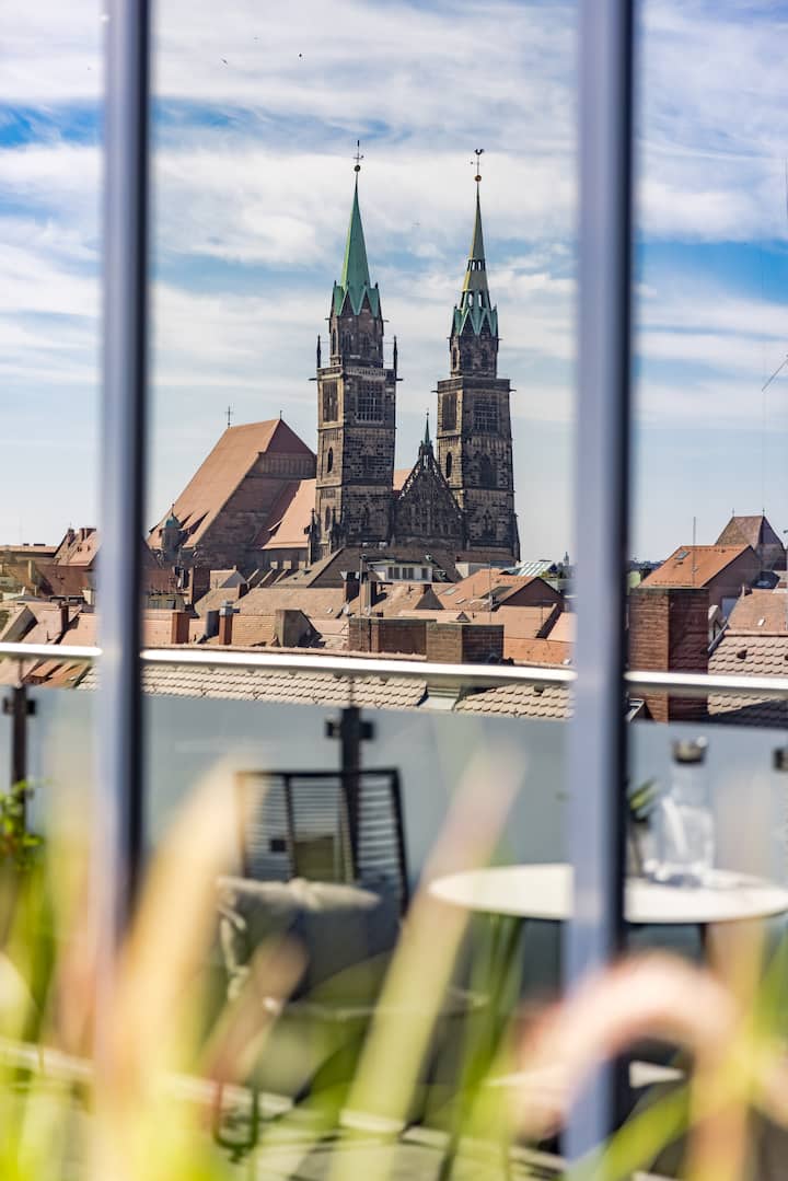 Luxury Penthouse Above The Roofs Of Nuremberg - 紐倫堡