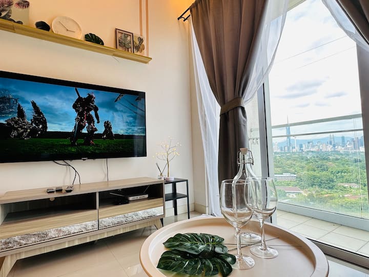 Klcc View~2bedroom & 2bath~55”smarttv ~Netflix - Kuala Lumpur
