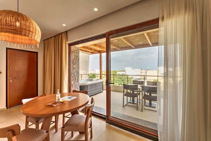 Two Bedroom Suite With Hot Tub And Garden View - Crete