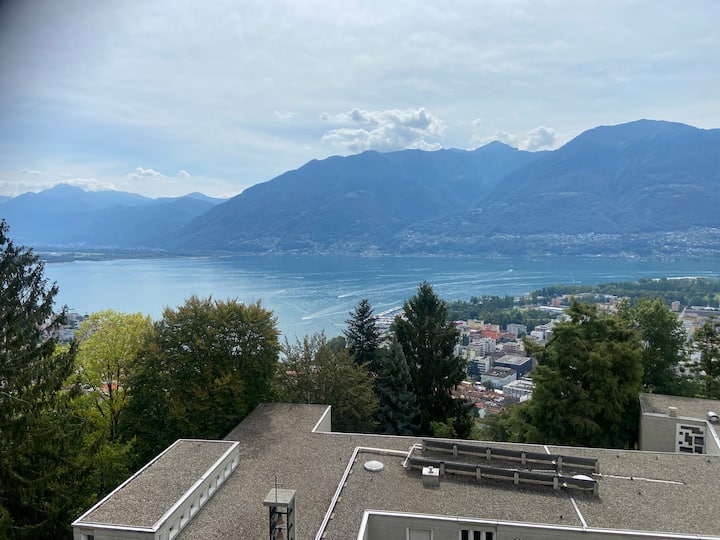 Locarno, Orselina Schöne Aussicht Auf Den See - Gordola