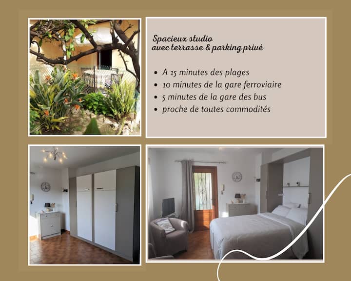 ⭐Spacieux Studio Avec Terrasse & Parking Privé⭐ - Monaco