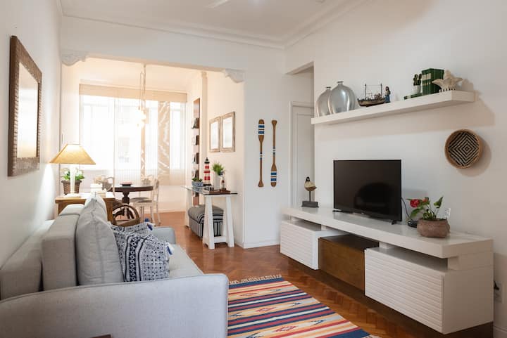Lovely 1room/1bath Apt In Copacabana 3min Da Praia - Ipanema