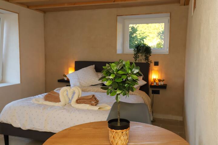 L'hôtel Enfoncé - Chambre Pierre - Plombières-les-Bains