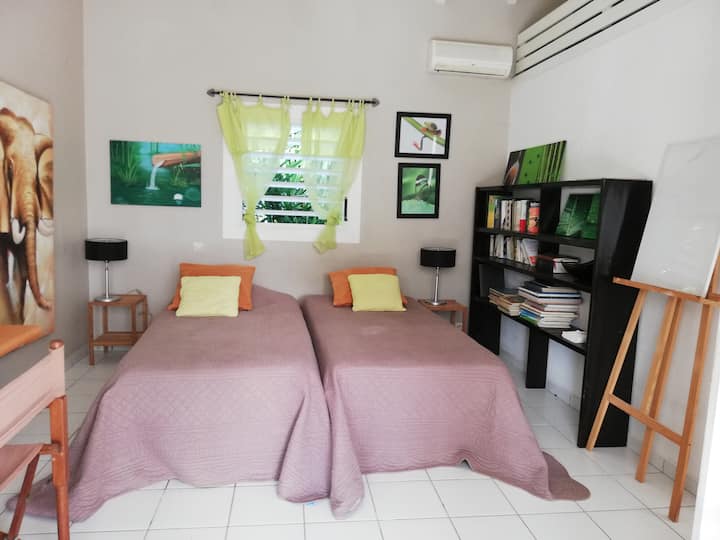Chambre  Vue Piscine - Guadeloupe