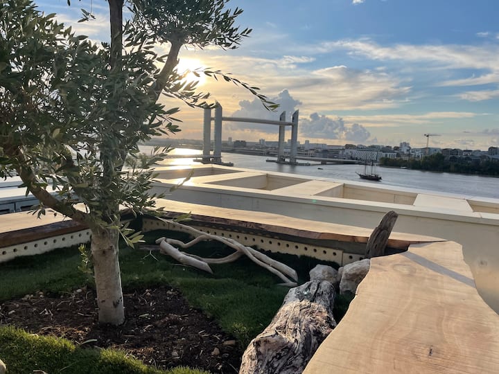 Penthouse Vue Garonne, Jacuzzi - Bordeaux