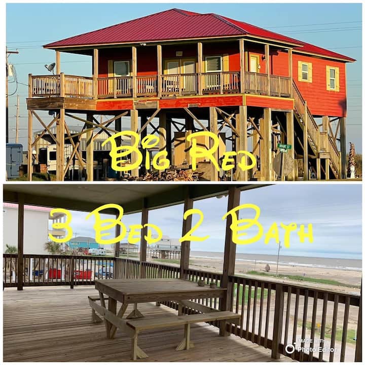 Big Red By The Beach - Holly Beach, Cameron