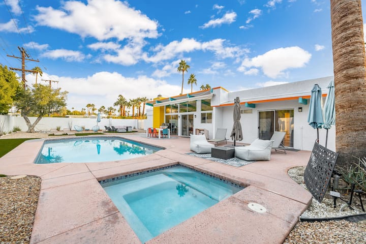 Mid Century Pool/spa Home - 5min To Downtown Ps - Palm Springs, CA