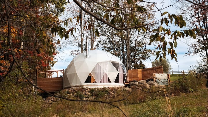 Dôme Luxueux, Spa Privé Et Vue Sur Les Montagnes - Sherbrooke