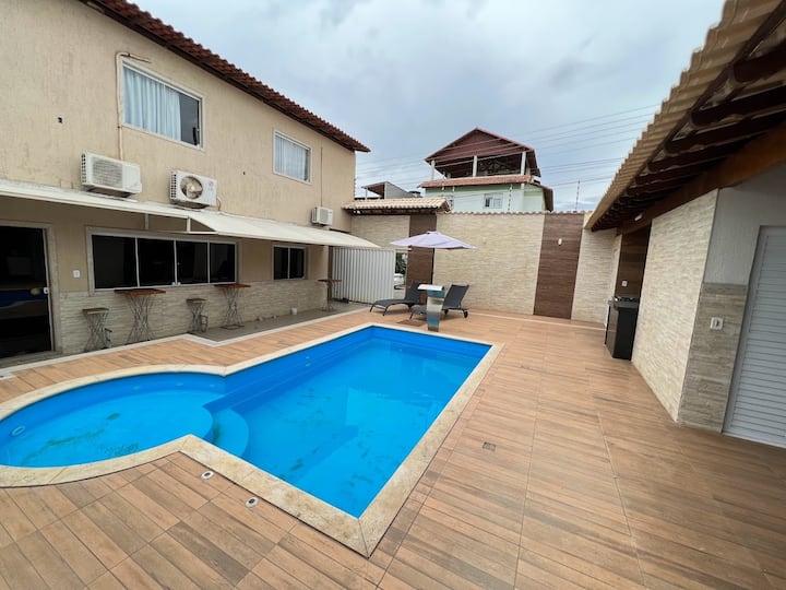 Maravilhosa Casa Sol E Mar Santa Monica Beach - Guarapari