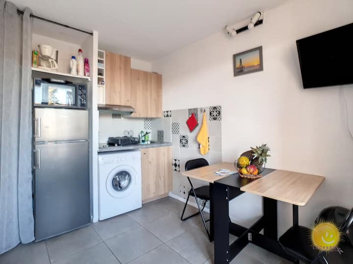 La Pointe Du Jour: T1 Avec Terrasse Et Accès Plage - Leucate