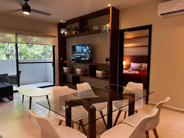 Cómodo 3 Habitaciones + Barbecue + Alberca + Gym - Playa del Carmen