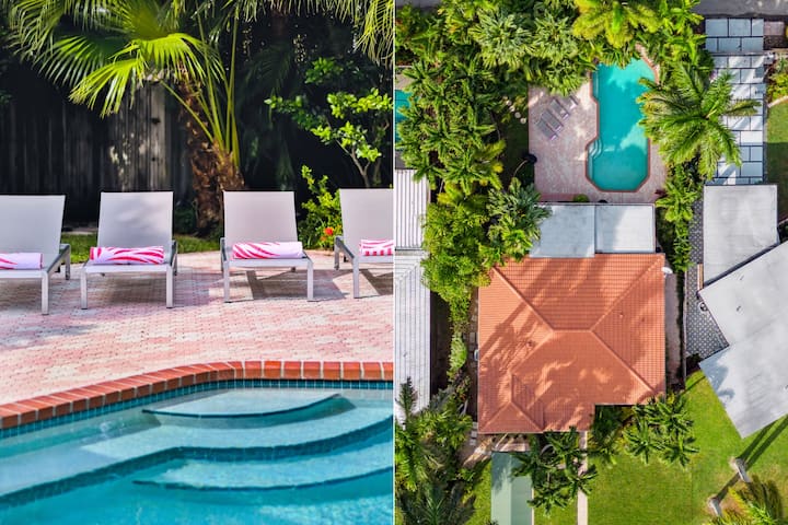 The Pink Flamingo - Heated Pool, Minutes To Beach - Hollywood, FL