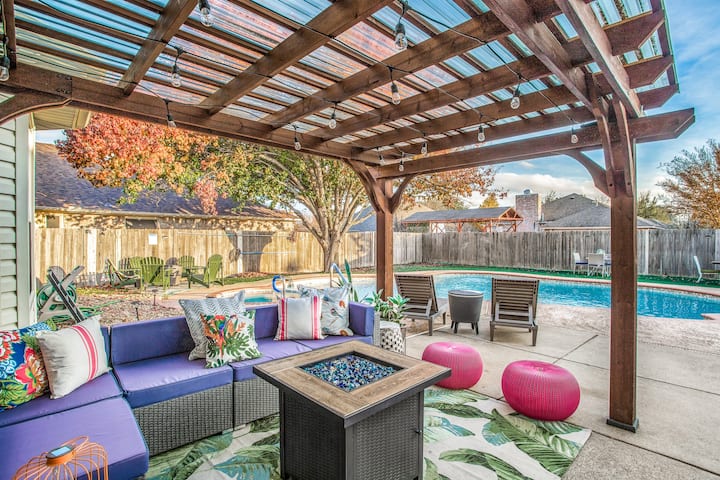Dfw Fun~heated Pool/at&t Stadium/six Flags/airport - Grand Prairie, TX