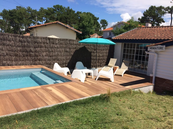 Villa 9 Pers Avec Piscine Océan Forêt Tout à Pied - Mimizan