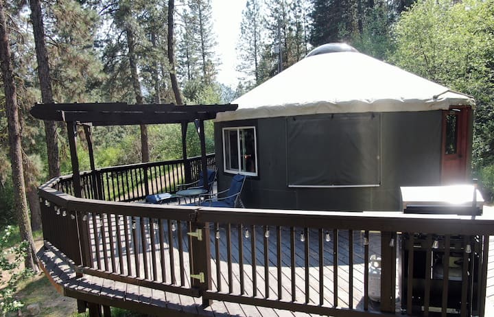 Wildedge Ranch Yurt - Yurts for Rent in Garden Valley, Idaho, United ...