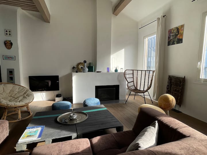 Le Rooftops, Spacieux Duplex Classé 3*, Jolie Vue - Marseille