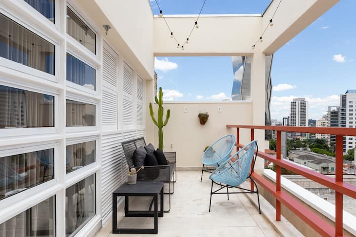 Cobertura Em Pinheiros A Poucos Passos Do Metro - Pinheiros