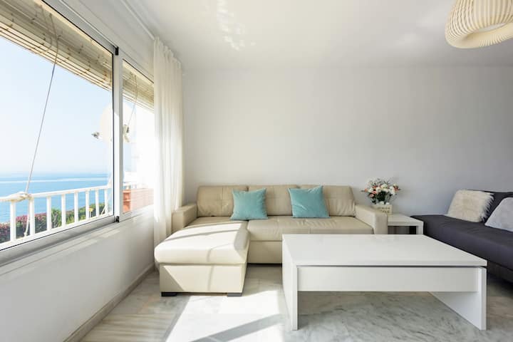 Sea View 10m To Beach All Year Pool Shops - Benalmádena