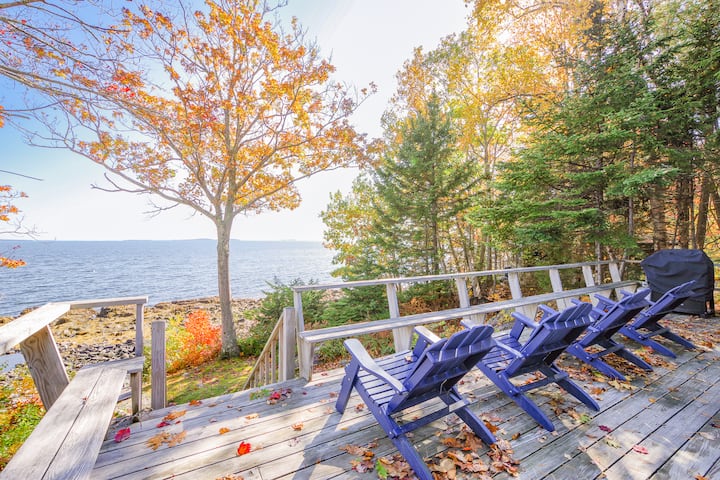 Beach Front - Spectacular Ocean Views “Sea Pines” - Camden, ME