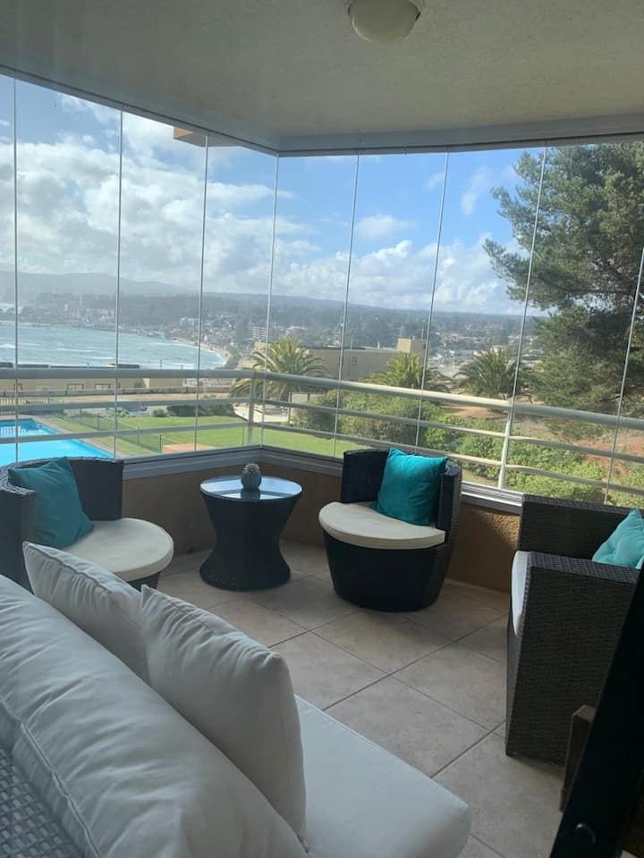 Depto En Algarrobo Con Inmejorable Vista Al Mar ! - Algarrobo
