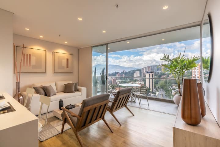 Lujoso Apartamento Con Impresionantes Vistas-14fl - Medellín, Colombia