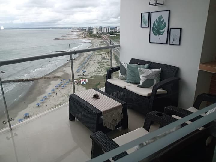 Apto Frente Al Mar - Piscina, Gym, Cerca Centro - Bolívar