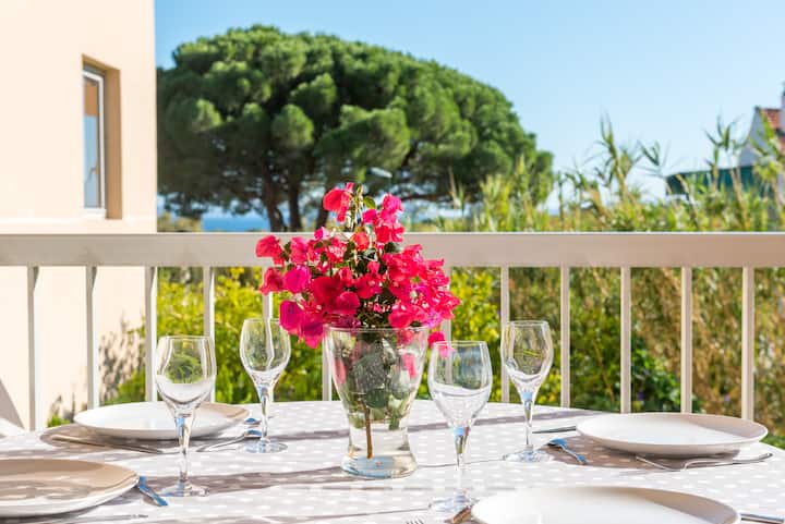 T2 Le Lavandou Vue Mer 500 M ,Clim, Parking - Le Lavandou