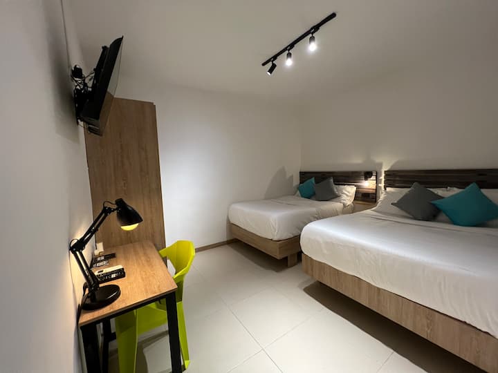 Habitación Cuádruple 2 Camas - Cali