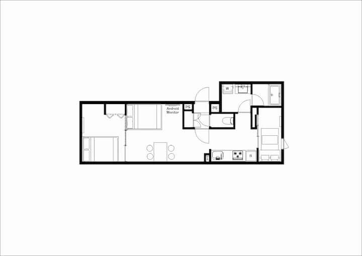 新宿直通/方南町駅徒歩5分/1sldk/最大収容人数6人/方南町103 - Chofu