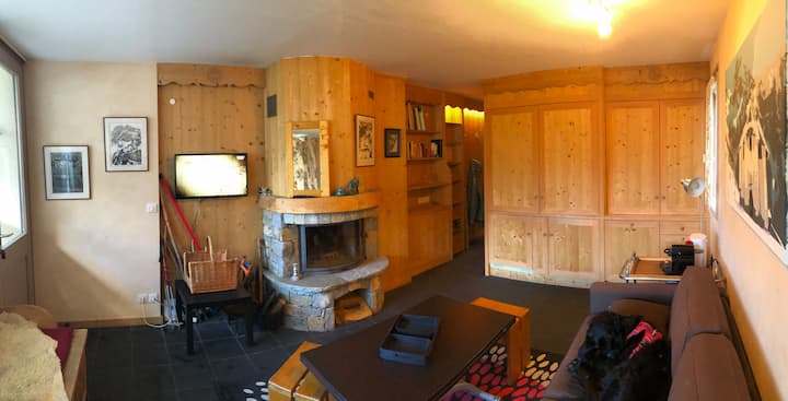 Centre Station-cheminée-terrasse - La Rosière