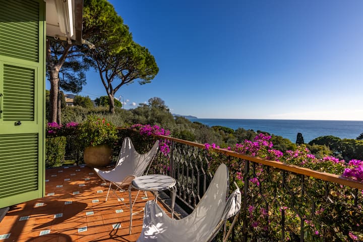 Portofino Coast - Villa Bianca Sea View & Pool - Chiavari