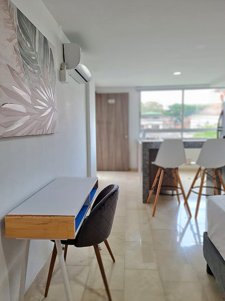 201 - Apartaestudio En Cali, Hermoso E Iluminado - Cali