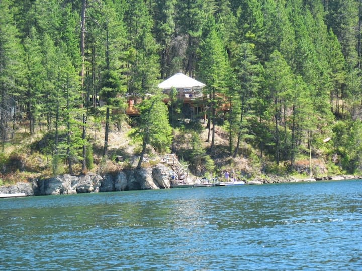 Kastell On The Rock At Kat Kove (Yurt Living) - Polson, MT