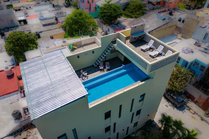 Studio Apartment Close To The Beach-starlink Wifi. - Cancún