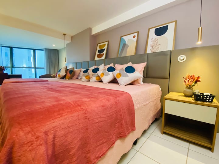 Beach Class Executive Flat8 Até 3 Hósp,  Beira Mar - Recife