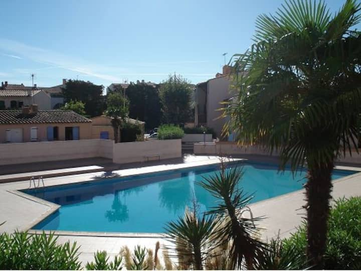 Charmante Maisonnette Dans Copro Avec Piscine - Marseillan Plage