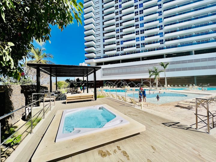 Mar, Piscina Y Playa. 10 Personas. Vista Al Mar* - Santa Marta