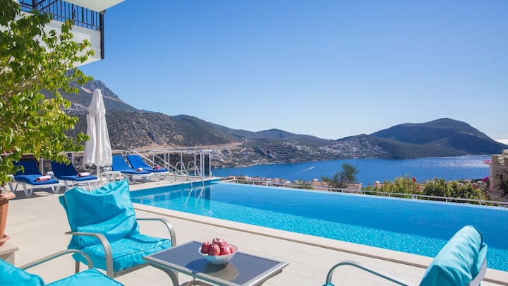 Antalya Kalkan Da Deniz Manzaralı Villa 196 - Kalkan
