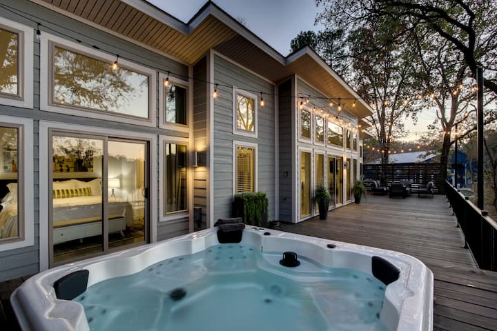 2/2 Lake View Home W/fire-pit/hot Tub & Game Room! - アーカンソー州