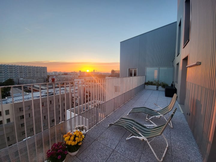 Chambre Cinéma Jacuzzi Rooftop Proche Paris - Saint-Denis