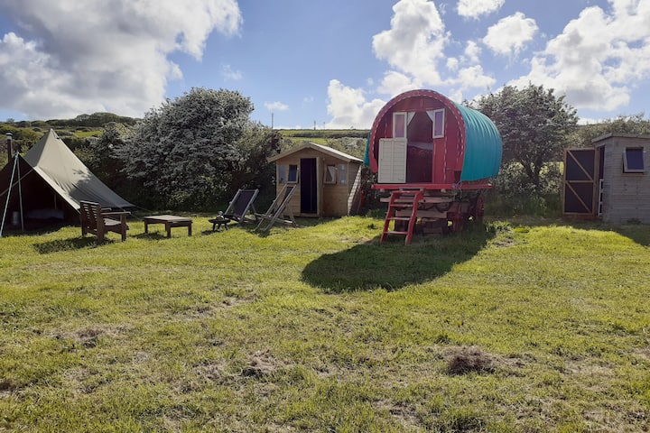 *Gypsy Caravan *Bell Tent *Secluded*farmstay - Saint Just