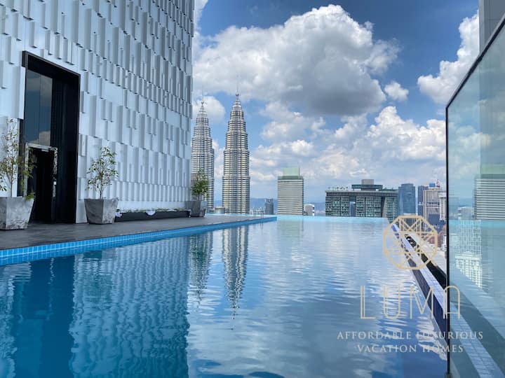 #93tpwb Superb Pool Klcc 2br Balcony Kl Tower View - Kuala Lumpur