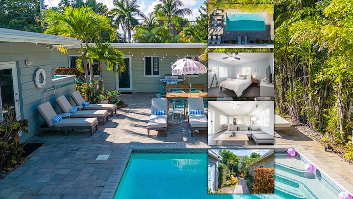 Bright Lush 2br | Heated Pool | Bbq | Central - Fort Lauderdale, FL