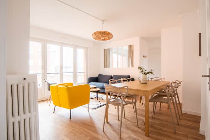 Appartement Lumineux 3 Chambres - Lille, St Maur - Gare Lille Flandres