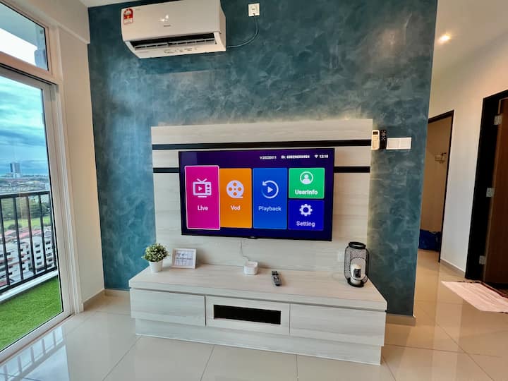 Melaka {Novo8} Central Stay /6pax /Tv-box /Wi-fi - Ayer Keroh
