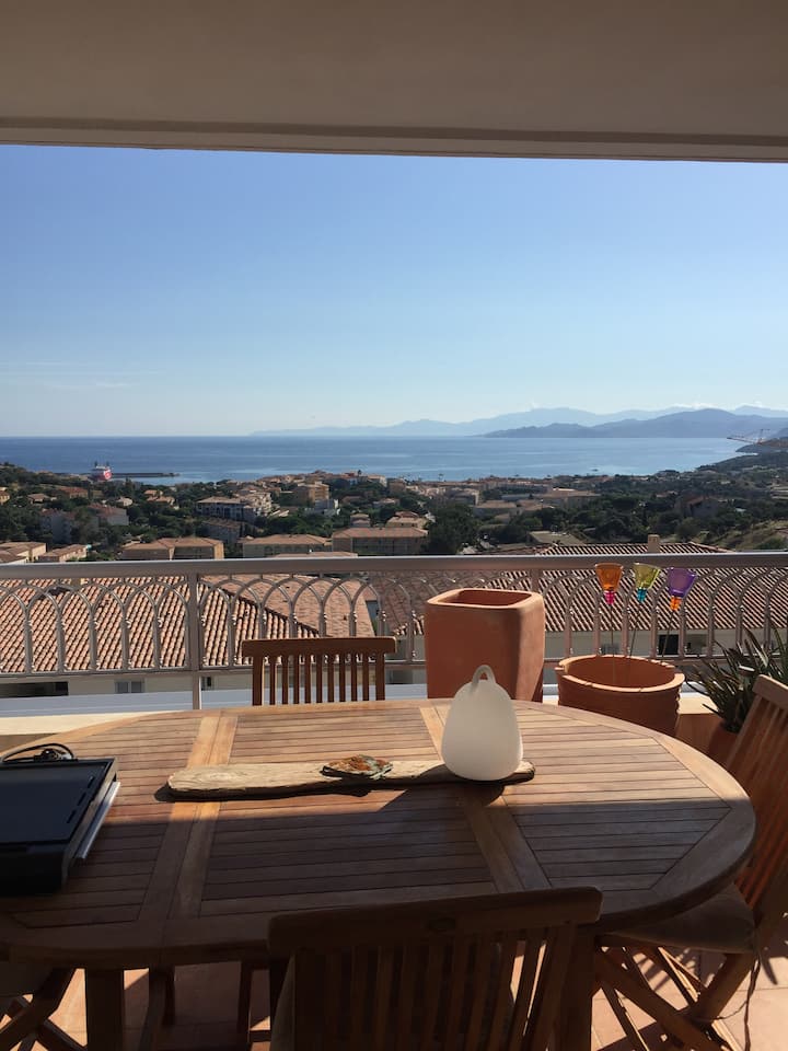 Bel Appartement Terrasse Vue Mer - L'Île-Rousse