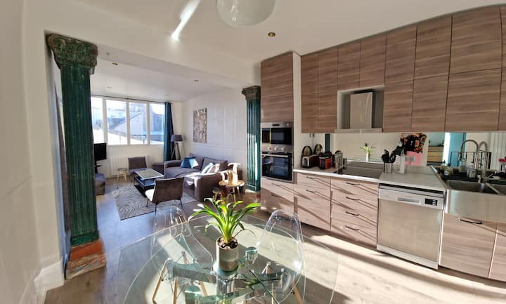 Appartement Atypique Clair Et Spacieux Avec Jardin - Deauville